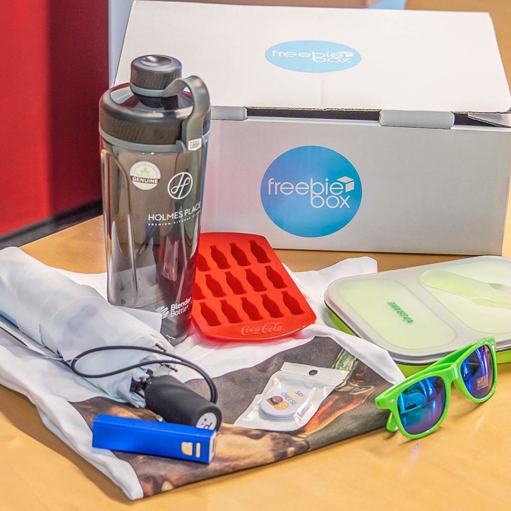 Freebiebox | Überraschungsbox mit hochwertigen Werbeprodukten